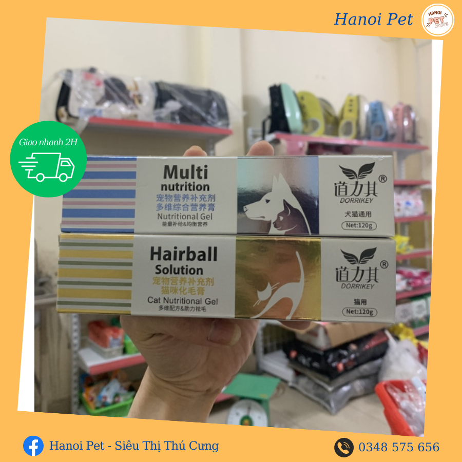 Gel Dinh Dưỡng Hairball Solution Và Multi Nutrition Cho Chó Và Mèo ...