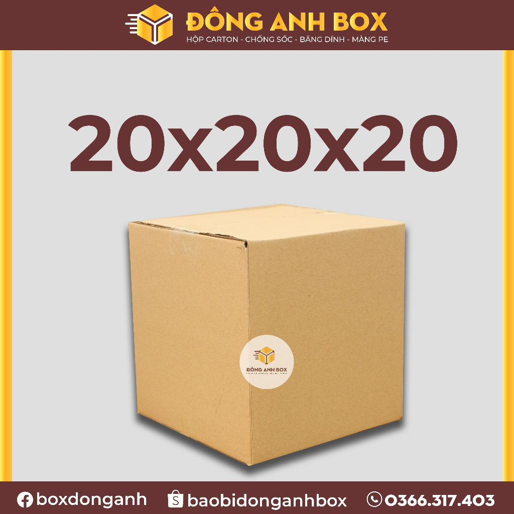 Hộp 20x20x20 hộp giấy đóng hàng, hộp shipcod ,hộp carton giá rẻ tại ...