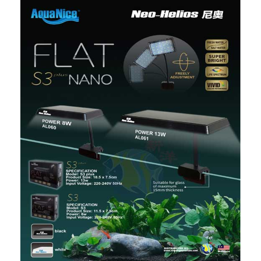 Đèn Led Neo Helios FLAT S3 Plus Nano Chuyên Dụng Cho Hồ Thủy Sinh, Hồ ...