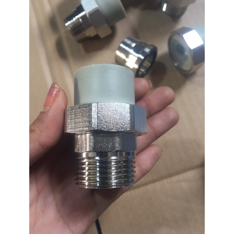 Rắc co ren ngoài 34mm ra ống ppr 25 / rắc co ren máy 34/25ppr | Shopee ...