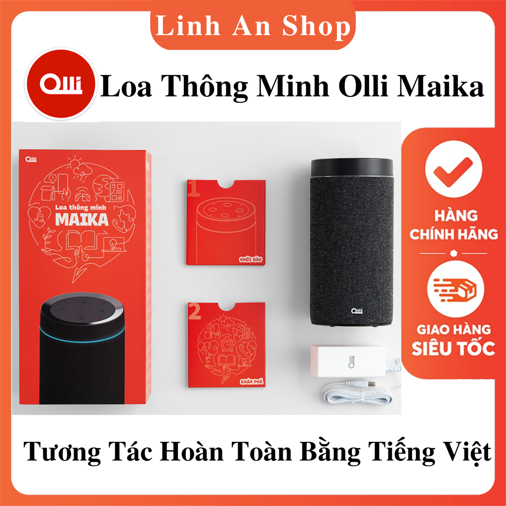 Loa Thông Minh OLLI MAIKA - Trợ Lý Ảo Thuần Việt - Bluetooth 5.0 - Kết ...