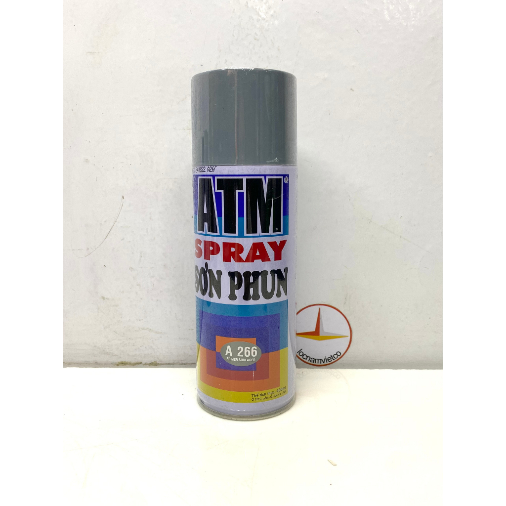Sơn xịt lót chống rỉ ATM A266 màu xám | Shopee Việt Nam