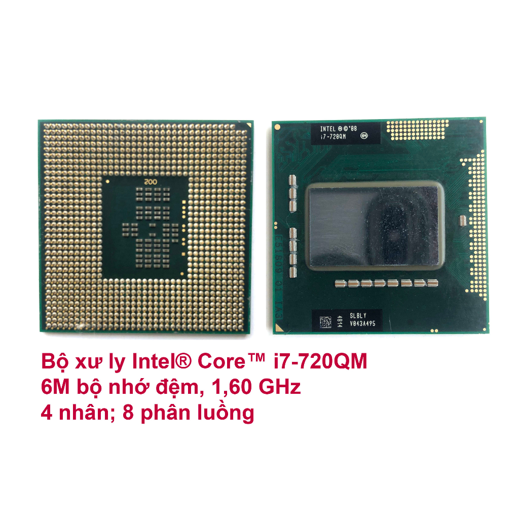 Bộ xử lý Intel® Core™ i7-720QM 6M bộ nhớ đệm, 1,60 GHz | Shopee Việt Nam