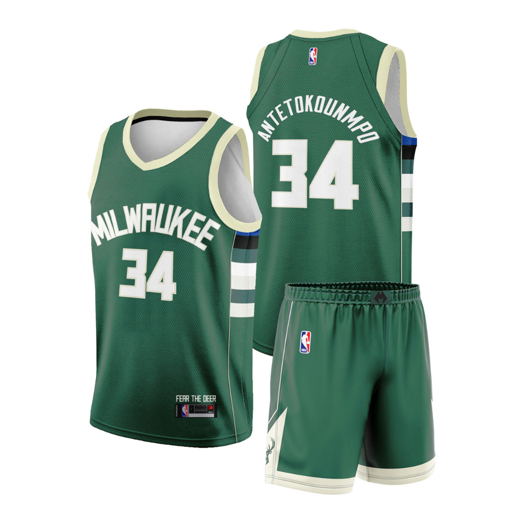 Quần áo Bóng rổ Actee Delo NBA Giannis sân khách 2022/23 | Shopee Việt Nam