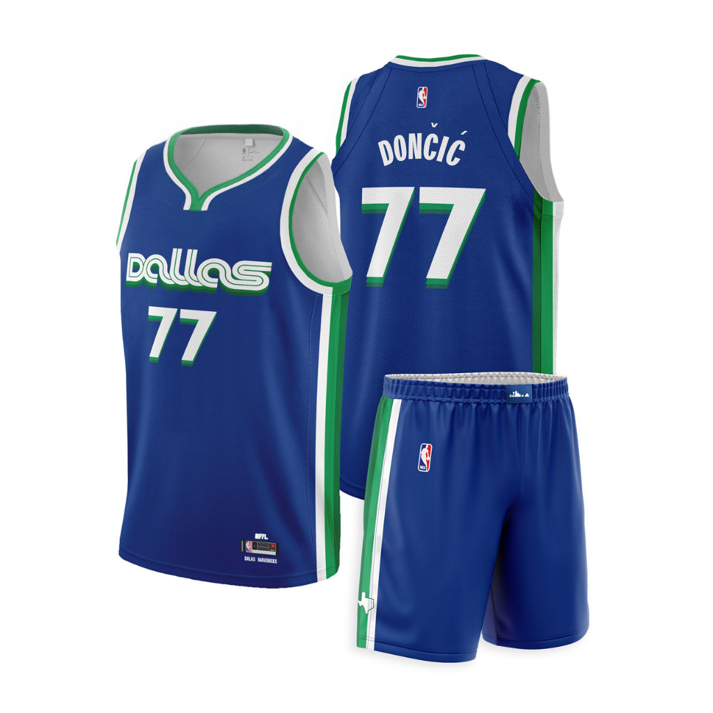 Quần áo Bóng rổ Actee Delo NBA Luka Doncic phiên bản City 2022/23 ...