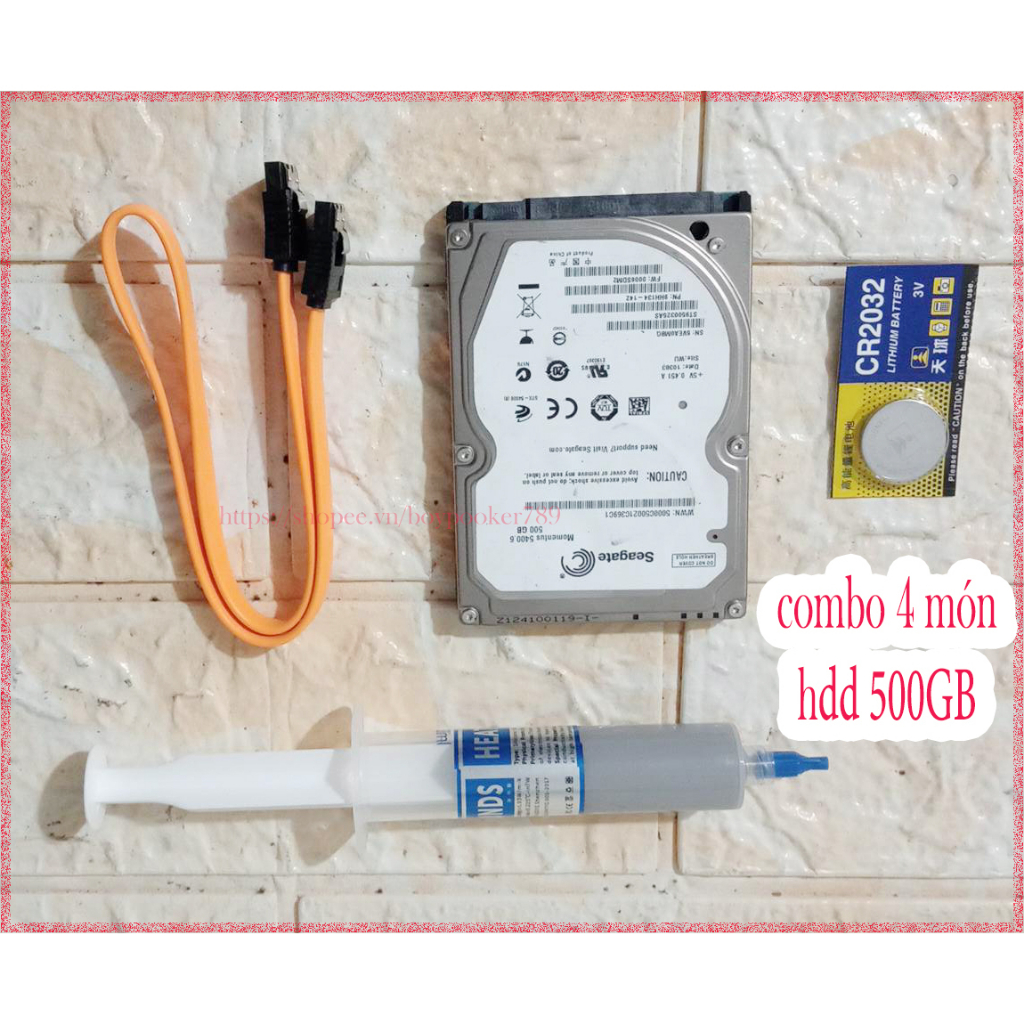 Ổ Cứng Laptop , PC HDD 500GB Gồm Sét 4 món ( ổ cứng 500gb + tuýt keo ...
