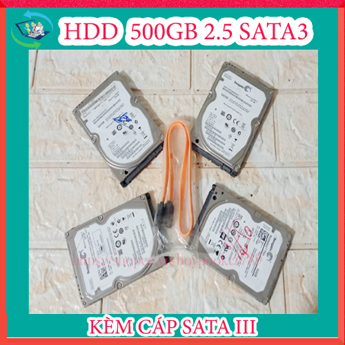 Ổ Cứng Laptop 500GB HDD 2.5 Sata III Và Cáp sata Gắn Máy Tính | Shopee ...