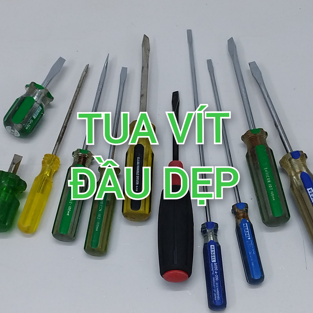 Tô vít (tua vít, tuốc nơ vít) đầu dẹp 2 cạnh Vessel, Rubicon, Top, Tone ...