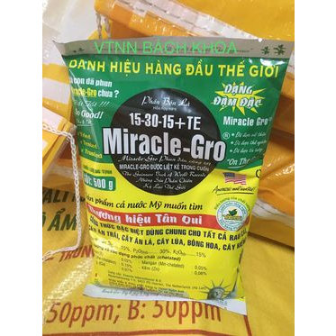 Phân bón lá NPK 15-30-15-TE Miracle Gro 500g | Shopee Việt Nam
