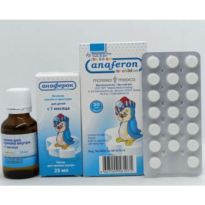 ANAFERON hộp 20 viên tăng sức đề kháng Nga cho trẻ em | Shopee Việt Nam