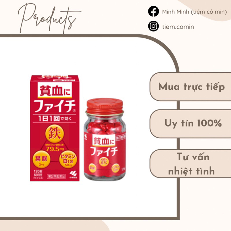 Viên uống Faichi tăng hồng cầu, sắt kẽm vitamin B12 | Shopee Việt Nam