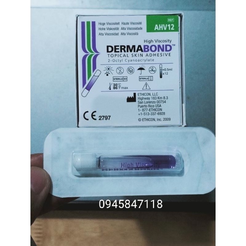 Keo dán da dán vết thương dùng tại chỗ Dermabond - 1 tuýp lẻ | Shopee ...