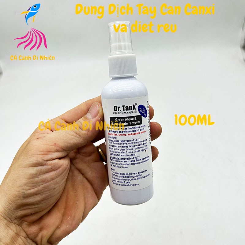Dung Dịch Tẩy Cặn Canxi Và Diệt Rêu Dr. Tank 100ML cho hồ cá thủy sinh ...