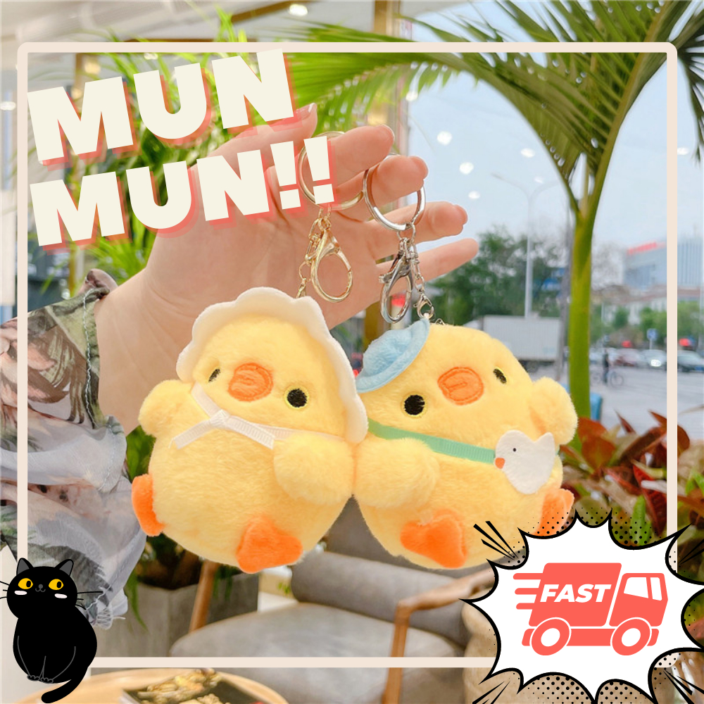 Móc khóa gà bông đội nón Mun Mun Store | Shopee Việt Nam