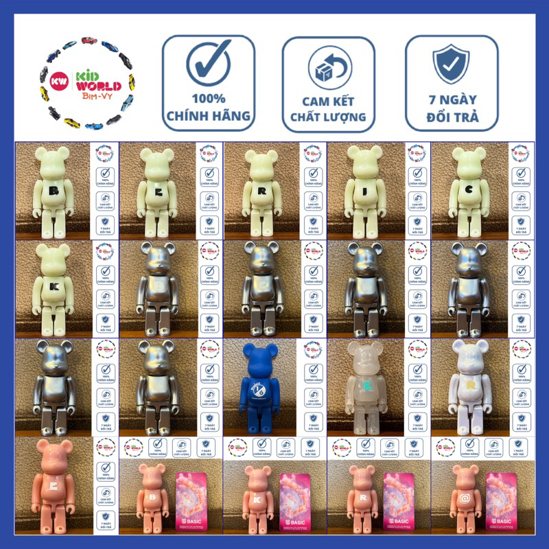 Chú gấu "bụng phệ" Bearbrick 100% Basic. MS: 07. | Shopee Việt Nam