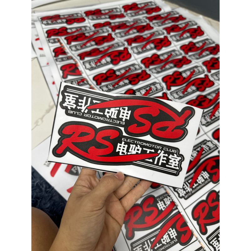 Tem RS 5 miếng dán xe điện trung quốc | Shopee Việt Nam