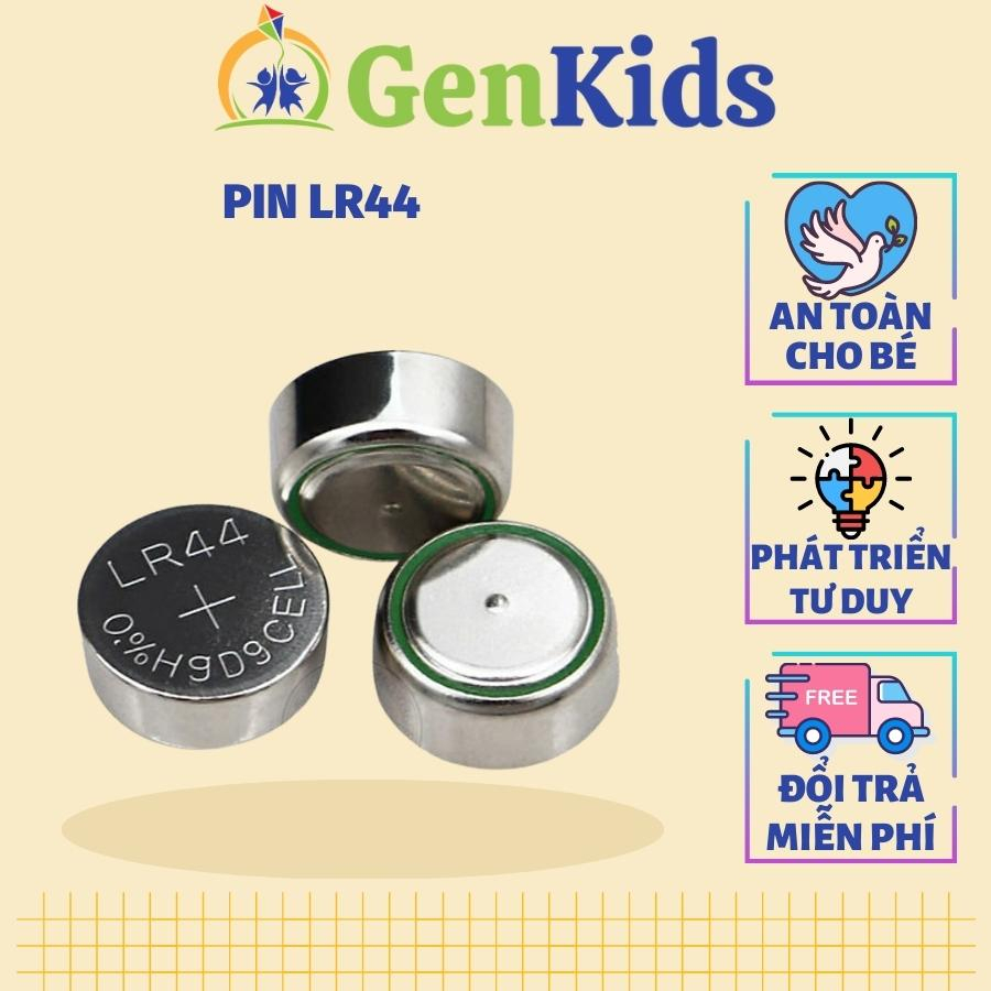 Pin cúc áo LR44 combo 3 viên GenKids dùng cho đồ chơi, máy tính, bút ...