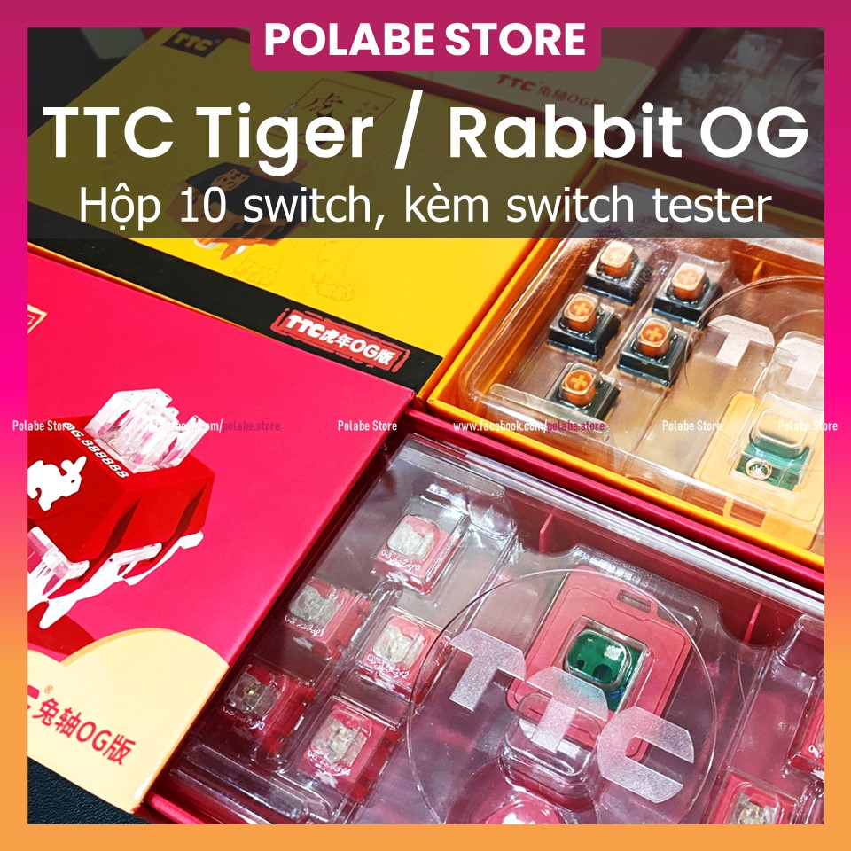 Keycap Cherry Profile PBT TTC TIGER OG RGB bàn phím cơ nguyên hộp TTC ...