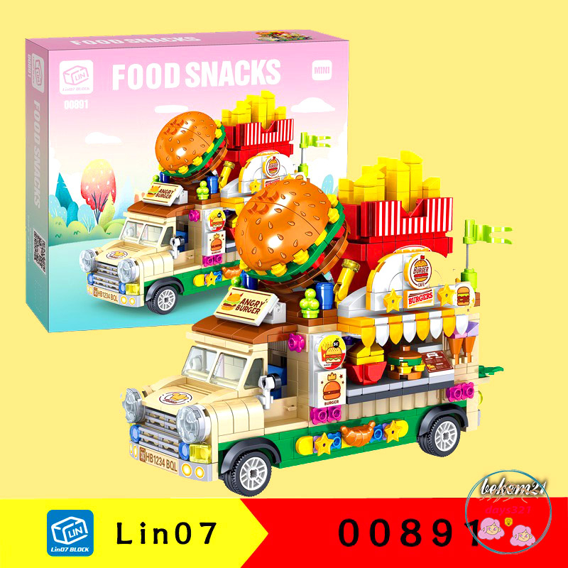 Lego Xe Kem Mixue (SẴN) Lego Đồ chơi lắp ráp, xếp hình Qman 2029 - Xe Kem (388 Mảnh Ghép ...