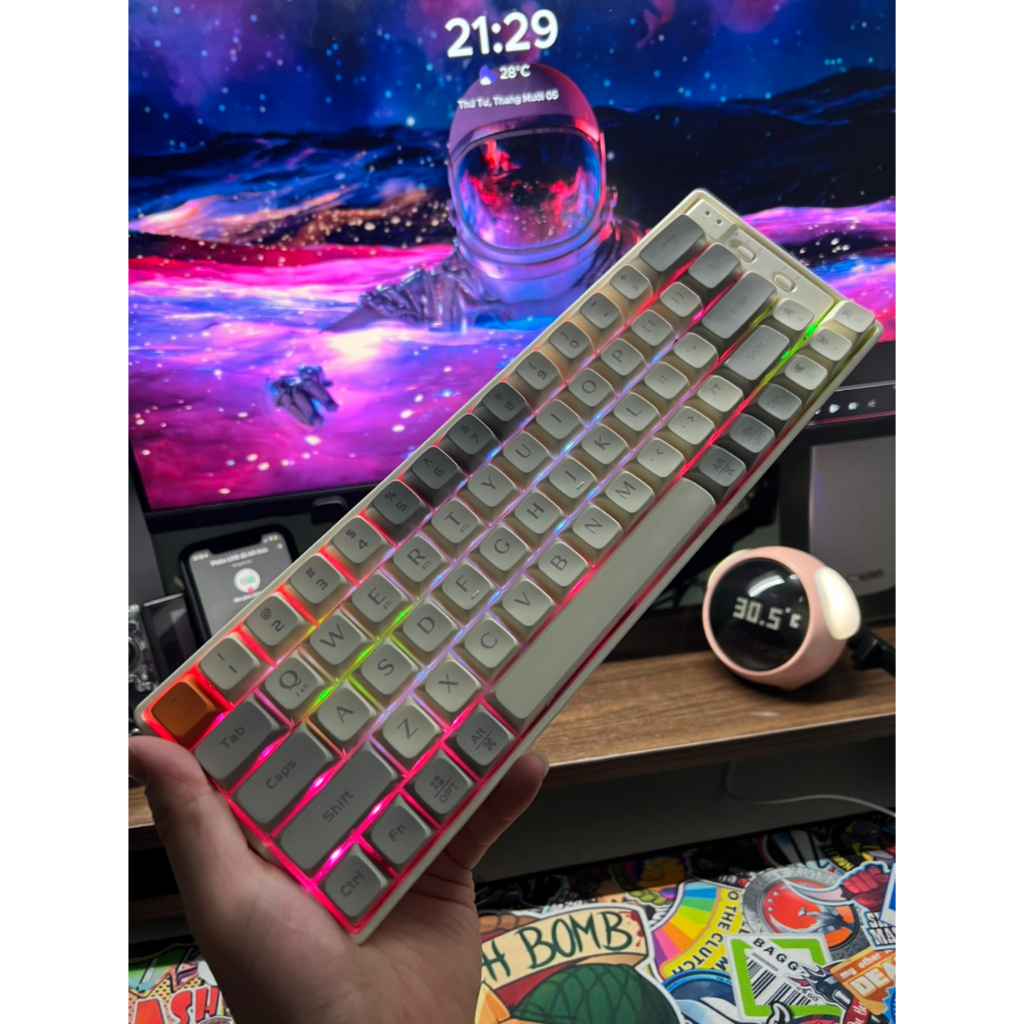 Bàn phím cơ không dây HOTSWAP Langtu GK65 % CUSTOM SWITCH | Shopee Việt Nam