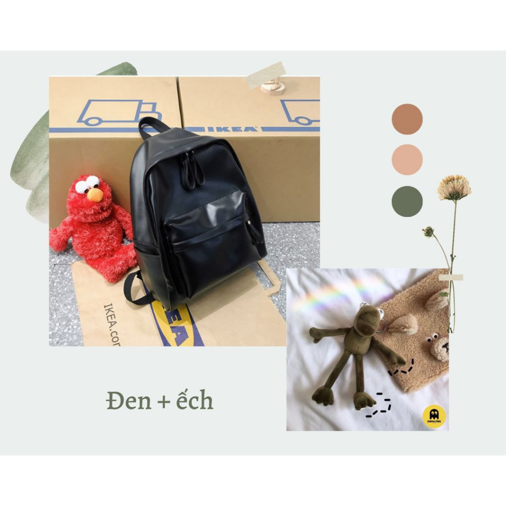 Balo thời trang đi học, chất liệu da, chống thấm nước đẹp xỉu 🥰 HÀNG CÓ ...