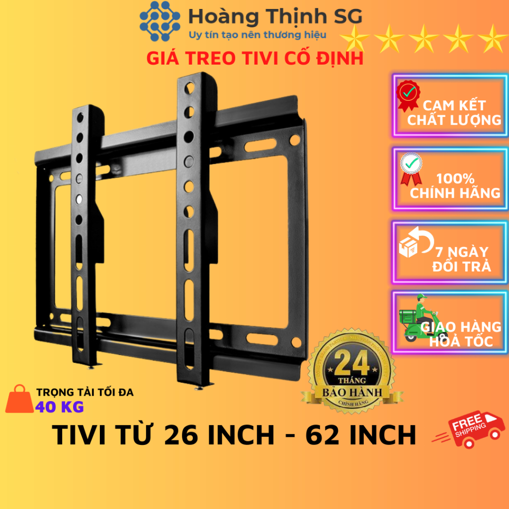 Khung treo tivi LED - LCD cao cấp cố định, dùng cho tivi từ 26-32, 37 ...