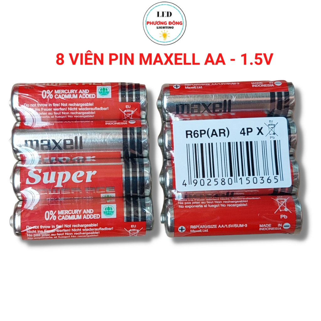 Pin AA - AAA Pin tiểu Super Maxell Đỏ 1.5V | Shopee Việt Nam