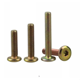 (Túi 100 con) Bulong Lục Giác Dẹp M6 Dài 10 -> 50 mm (TẶNG 1 KHÓA LG4 ...