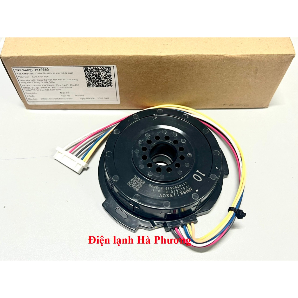 Cuộn dây điện từ của motor quạt Daikin - Quạt mặt lạnh Daikin - zắc to ...