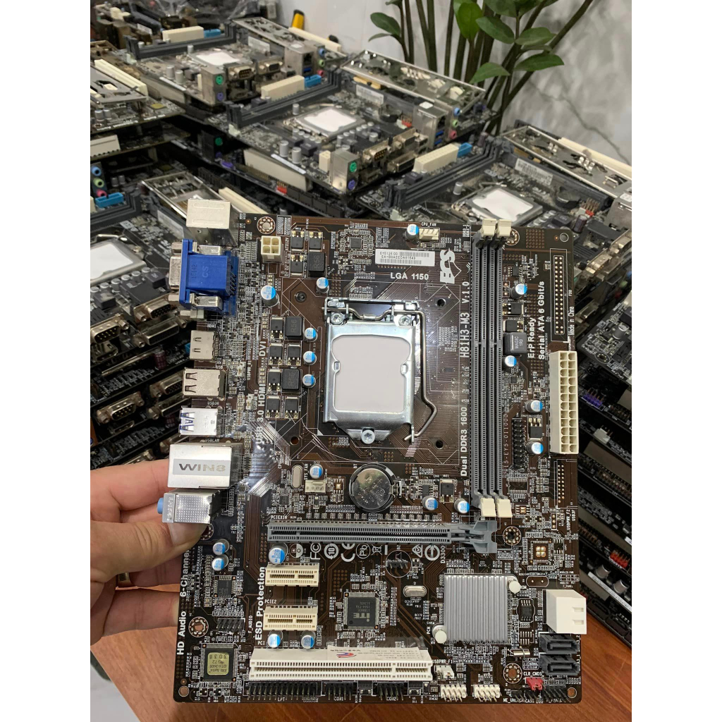 Mainboard ECS H81 ( FREESHIP +TẶNG FE+KEO TẢN NHIỆT+PIN CMOS) | Shopee ...