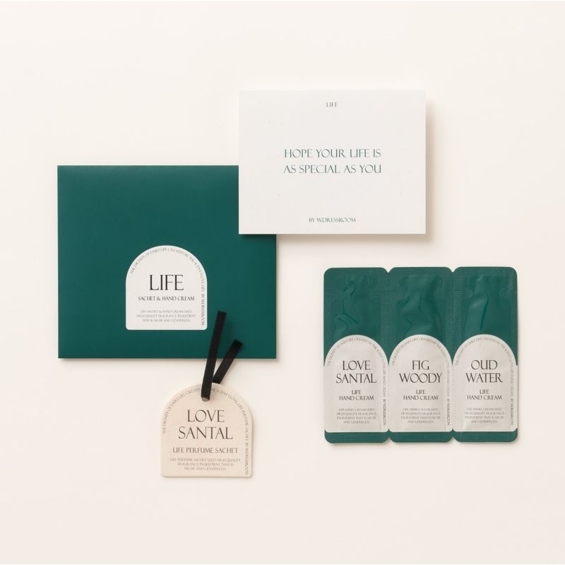 Set kem tay minisize W.dressroom LIFE Sachet & Hand Cream | Shopee Việt Nam