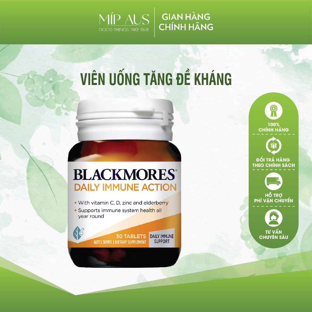 Viên uống tăng sức đề kháng - Blackmores Daily Immune Action | Shopee ...