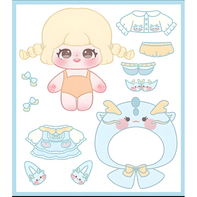 Búp bê giấy CHIBI (chọn mẫu) | Shopee Việt Nam