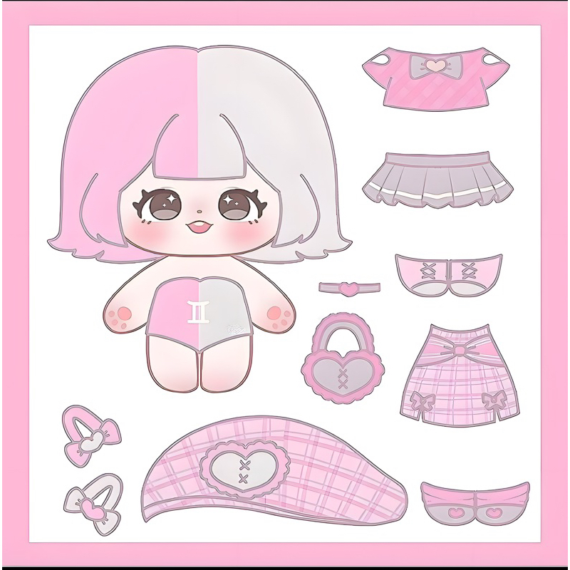 Búp bê giấy CHIBI (chọn mẫu) | Shopee Việt Nam
