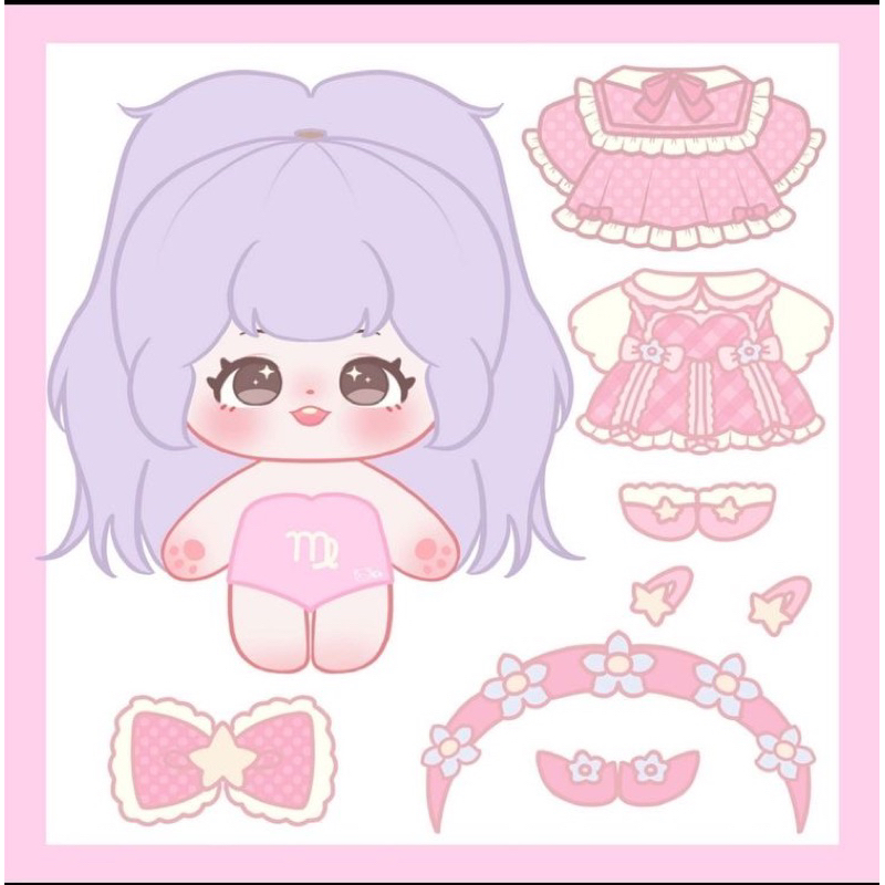 Búp bê giấy CHIBI (chọn mẫu) | Shopee Việt Nam