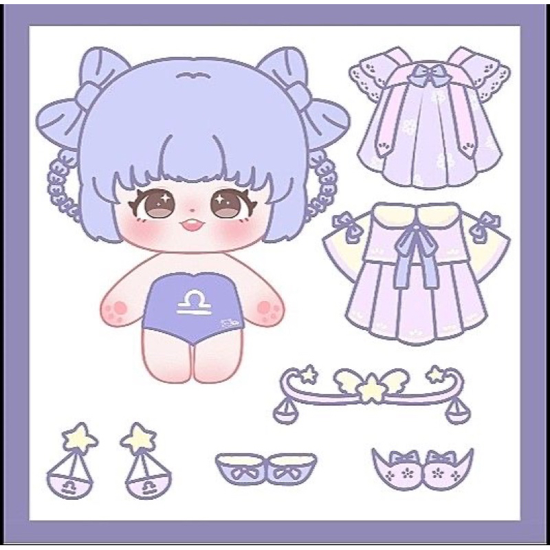 Búp bê giấy CHIBI (chọn mẫu) | Shopee Việt Nam