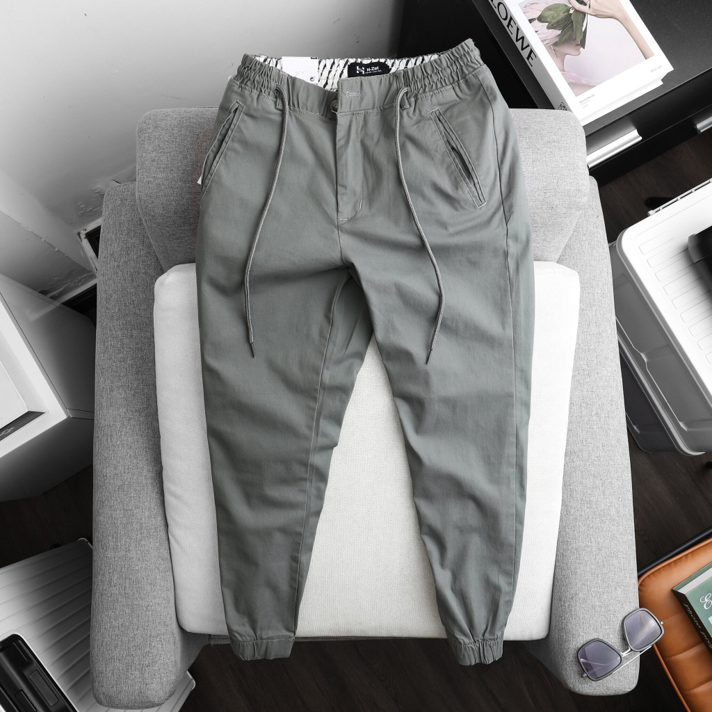 Quần Jogger kaki co giãn - Thiết kế khoá kéo lưng thun - JGKK 01 ...