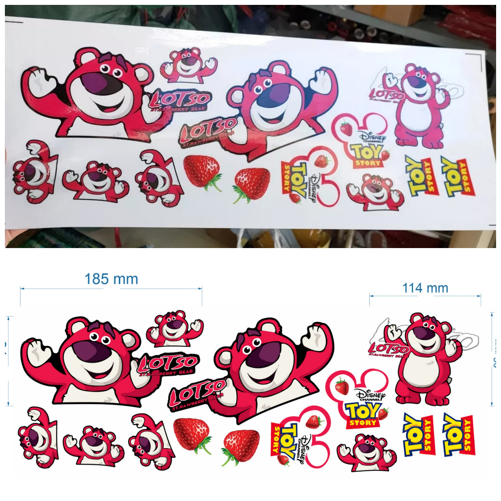 Set Tem Gấu Lotso Dán Xe Màu Trắng, Phụ Kiện Điện thoại | Shopee Việt Nam