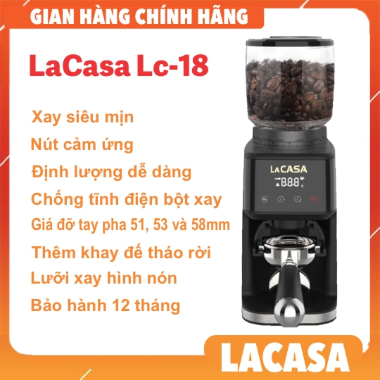 Máy xay cà phê espresso Lacasa LC17, LC18 | Shopee Việt Nam