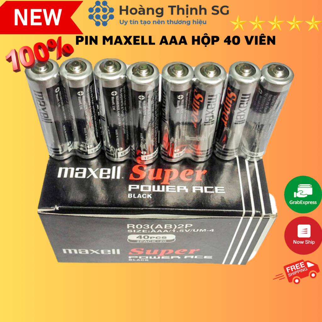 Pin AAA (3A) Maxell Có bán lẻ 4 viên, pin tiểu AAA (3A) Maxell Super Power Chính hãng | Shopee ...