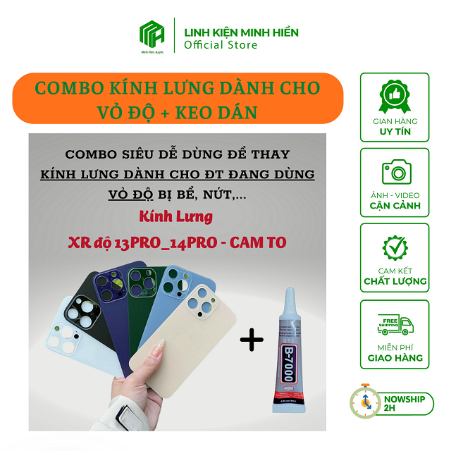 COMBO Kính Lưng Dành Cho Vỏ Độ X, Xs, Xr, Xsm, 11Prm, 11, 11Pro LÊN 12, 12Pro, 13, 13Pro, 14 ...