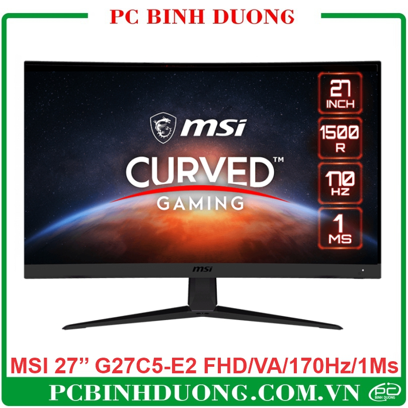 Màn hình cong MSI Optix 27" G27C5-E2 FHD/VA/170Hz/1Ms | Shopee Việt Nam