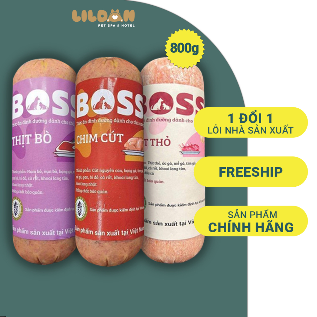 [Chính hãng] Raw Food - BOSS 800g - Thực phẩm tươi dành cho cún nhiều loại | Shopee Việt Nam