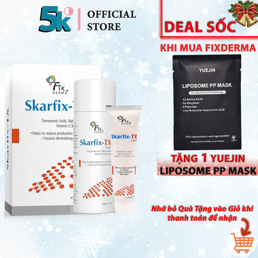 Fixderma Skarfix TX & Skarfix Plus Kem Dưỡng Da Mờ Nám, Đốm Nâu và ...