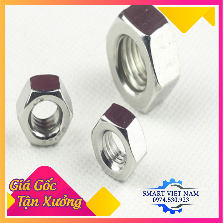 Ecu inox M3,M4,M5,M6,M8,Combo 100 chiếc | Shopee Việt Nam