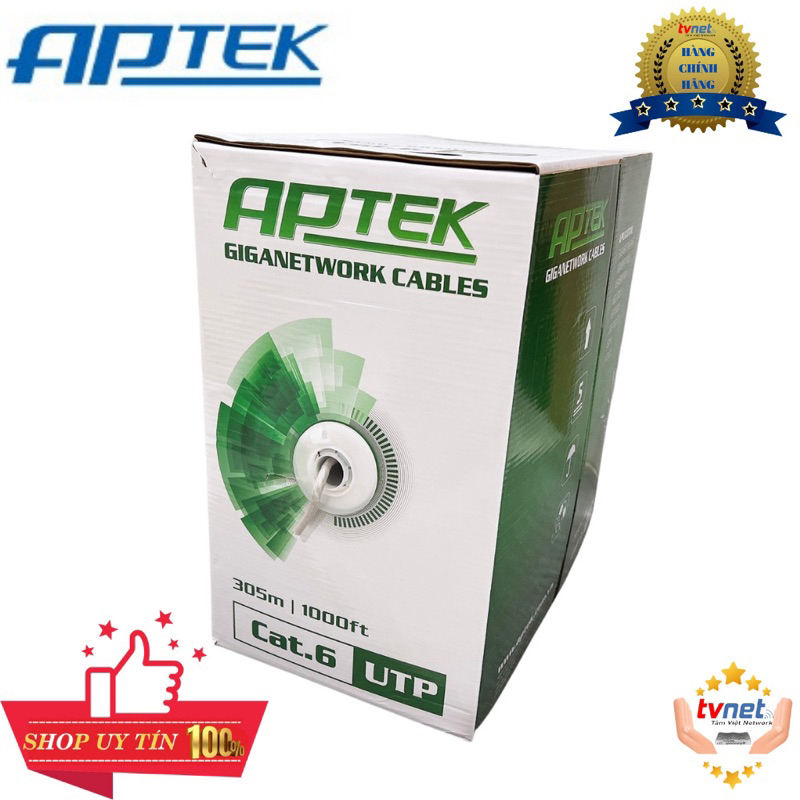 Cáp Mạng APTEK CAT.6 UTP CCA 305m | Shopee Việt Nam