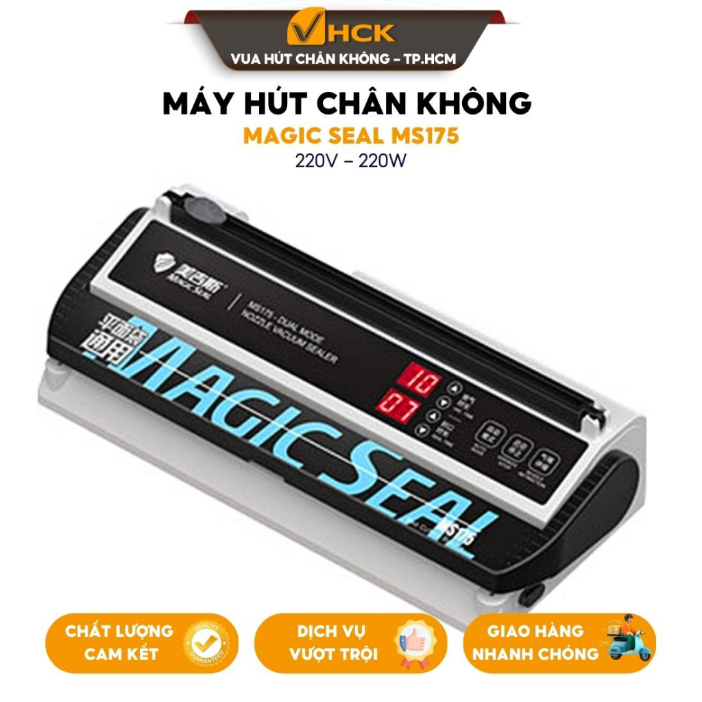 Máy Hút Chân Không Seal Magic Ms175 Không kén túi Bảo quản thực phẩm dành cho gia đình Hàng ...