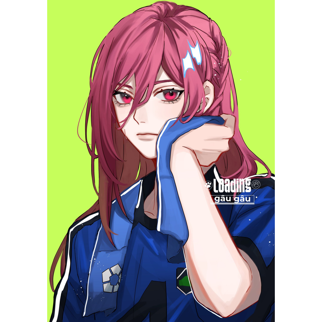 [Card + Artprint] Card bo góc - Tranh vẽ Blue Lock by Loading Gâu Gâu ...