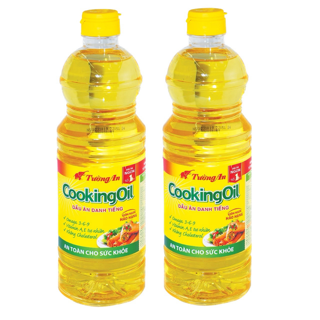 Combo 2 chai (mỗi chai 1 lít) Dầu ăn thực vật Tường An cooking oil (Date mới 24 tháng) | Shopee ...