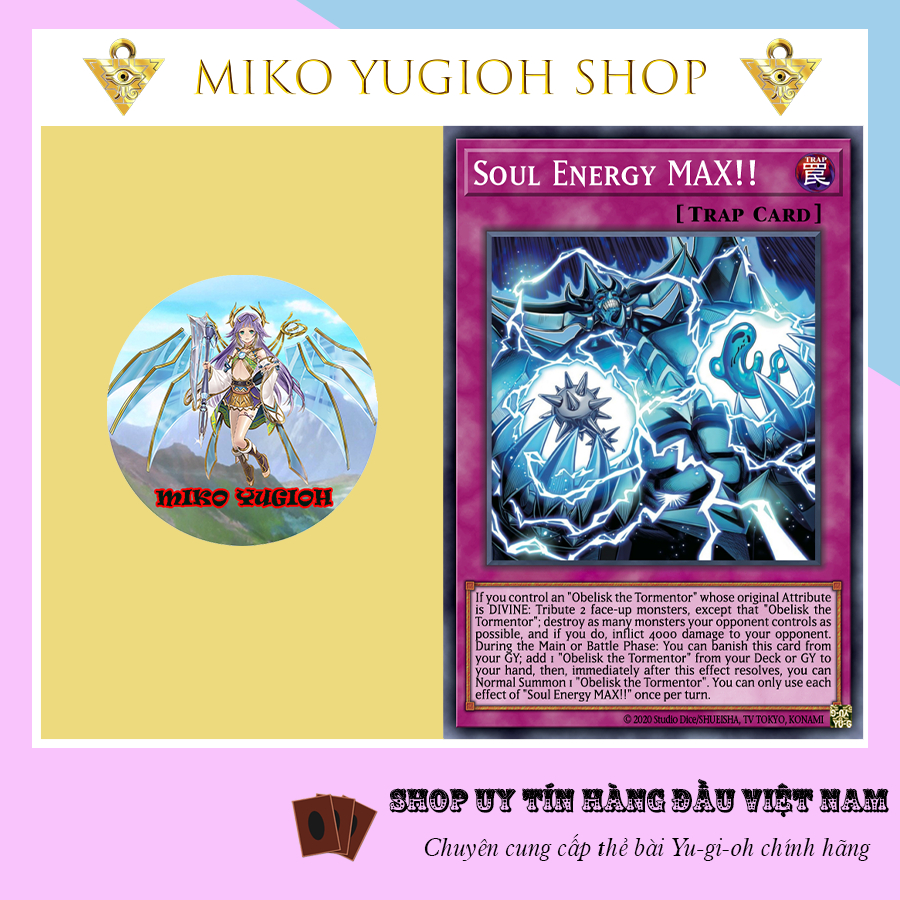 [ Miko Yugioh ] Thẻ Bài Yugioh Chính Hãng Tiếng Nhật Soul Energy MAX ...